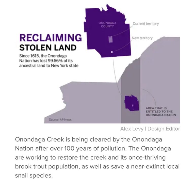 Onondaga Nation to restore sacred creek after colonial theft, pollution ...