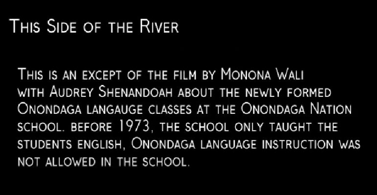This Side of the River – Onondaga Nation